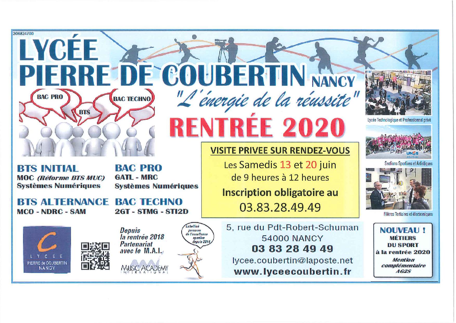 Lycée Pierre de Coubertin - Actualités